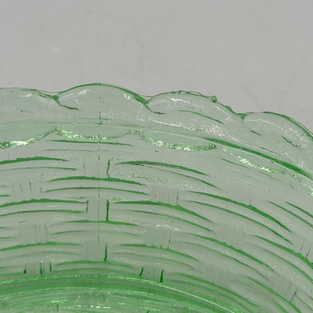 L.G. Wright | Accents | Lg Wright Green Glass Hen On Nest Split Tail ...